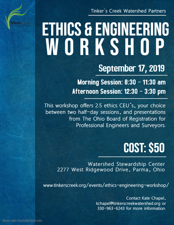 Ethics Workshop Sept 2019 - Tinkers Creek Watershed Partners