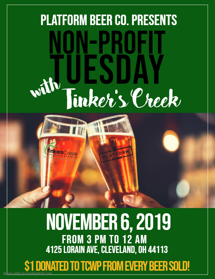 Non-Profit "Tinker" Tuesday at Platform Beer Co. - Tinkers Creek ...
