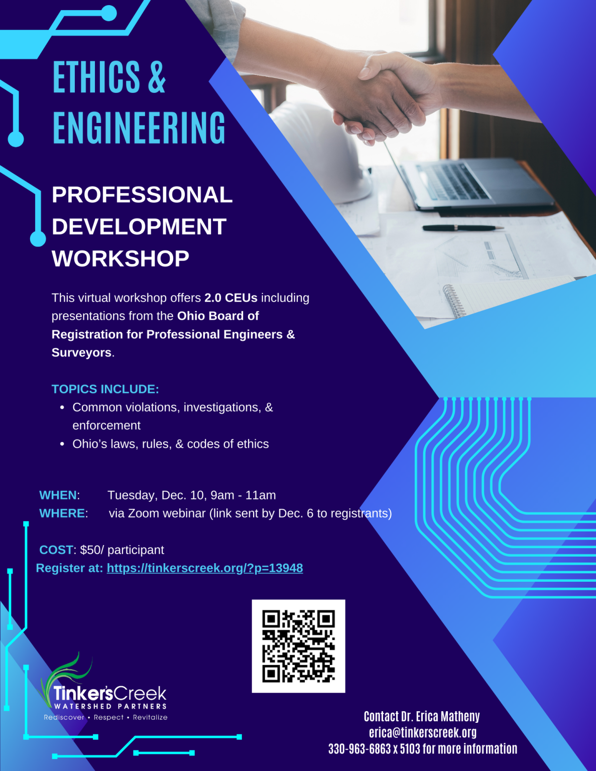 Ethics & Engineering Professional Development Workshop - Tinkers Creek ...