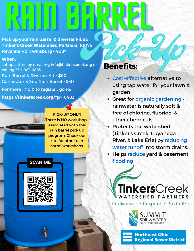 Rain Barrel Purchase & Pick Up - Plus Online Workshop Resources (No In-Person Workshop ...
