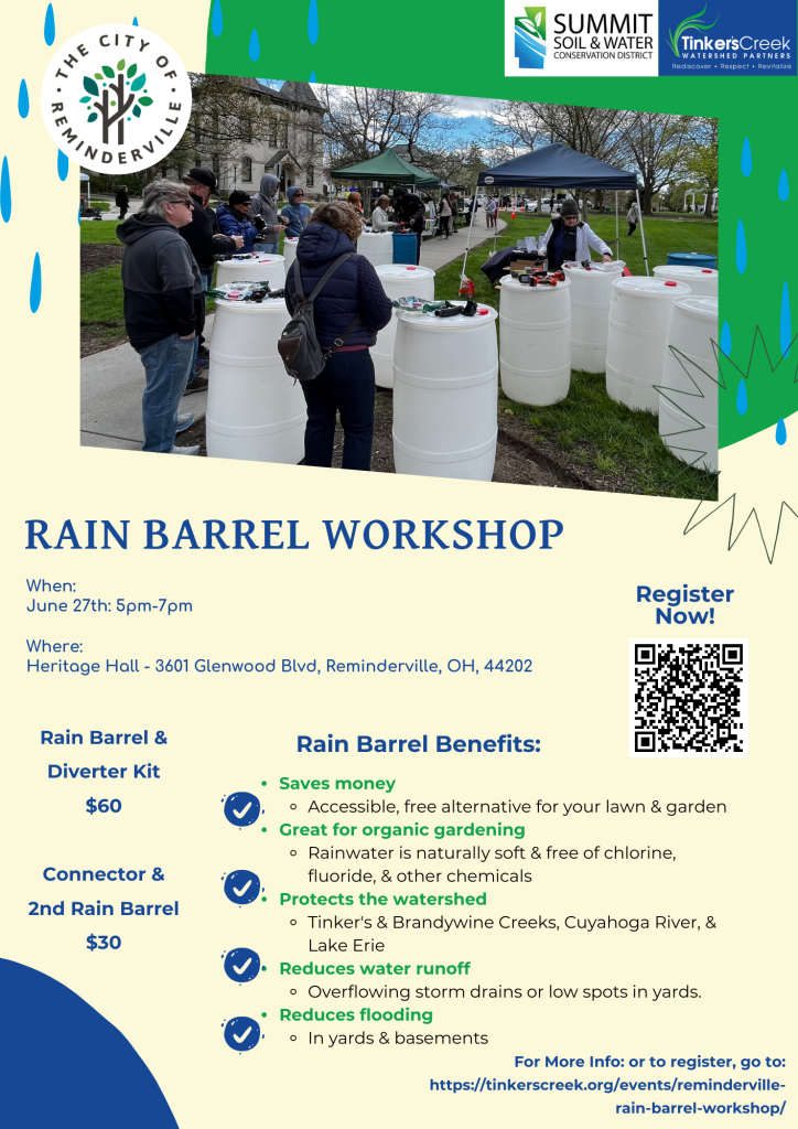 Rain Barrel Workshop: Reminderville - Tinkers Creek Watershed Partners